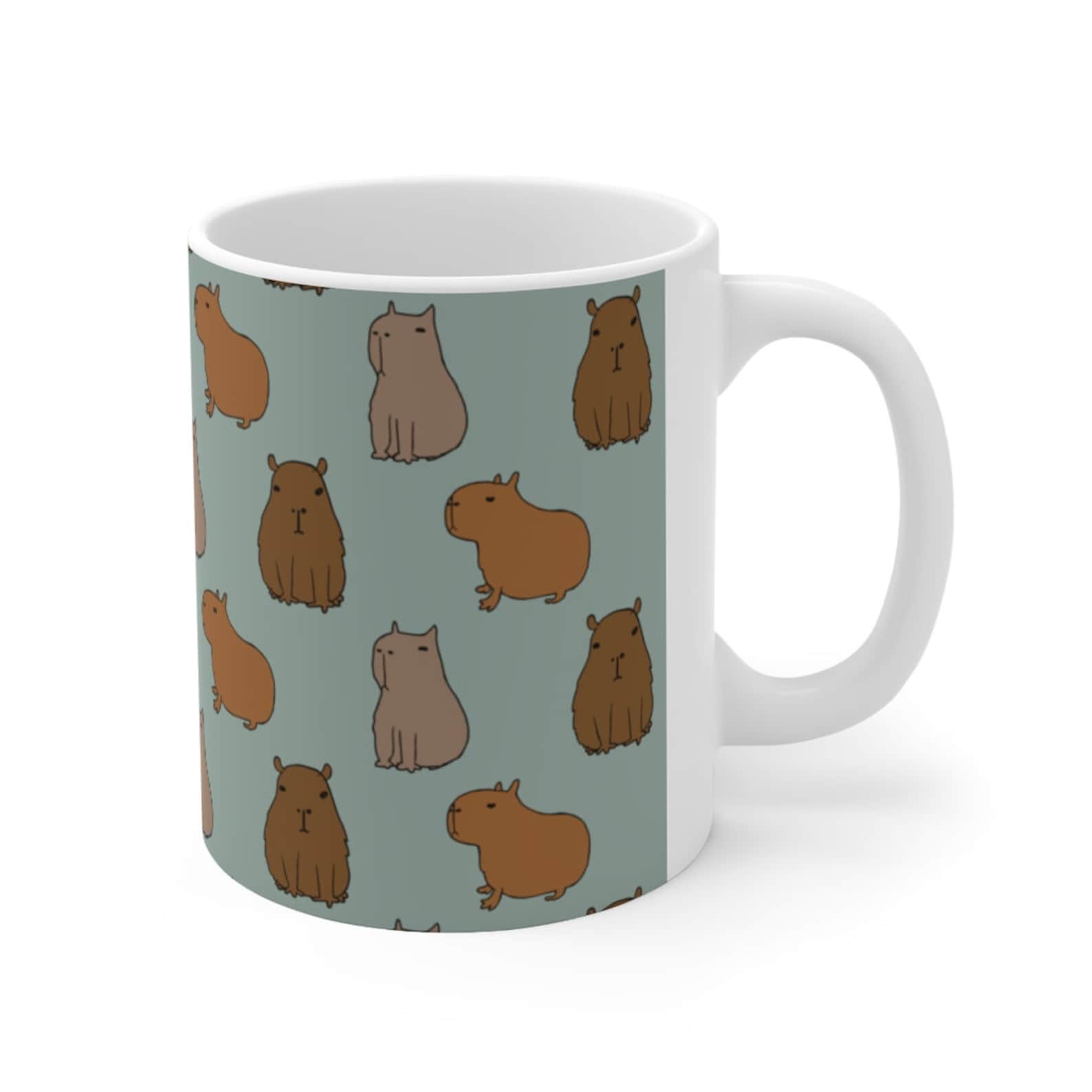 Capybara Coffee Mug | Ceramic Coffee Mug | 11 Oz Mug | Gift for ...