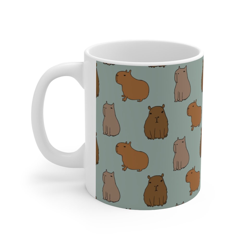Capybara Coffee Mug | Ceramic Coffee Mug | 11 Oz Mug | Gift for ...