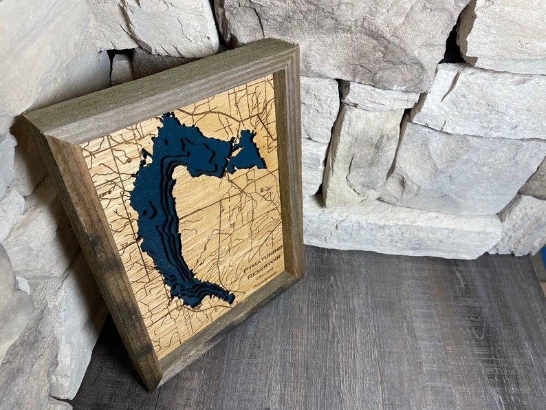 Customizable Medium Pymatuning Lake Depth Map - Etsy