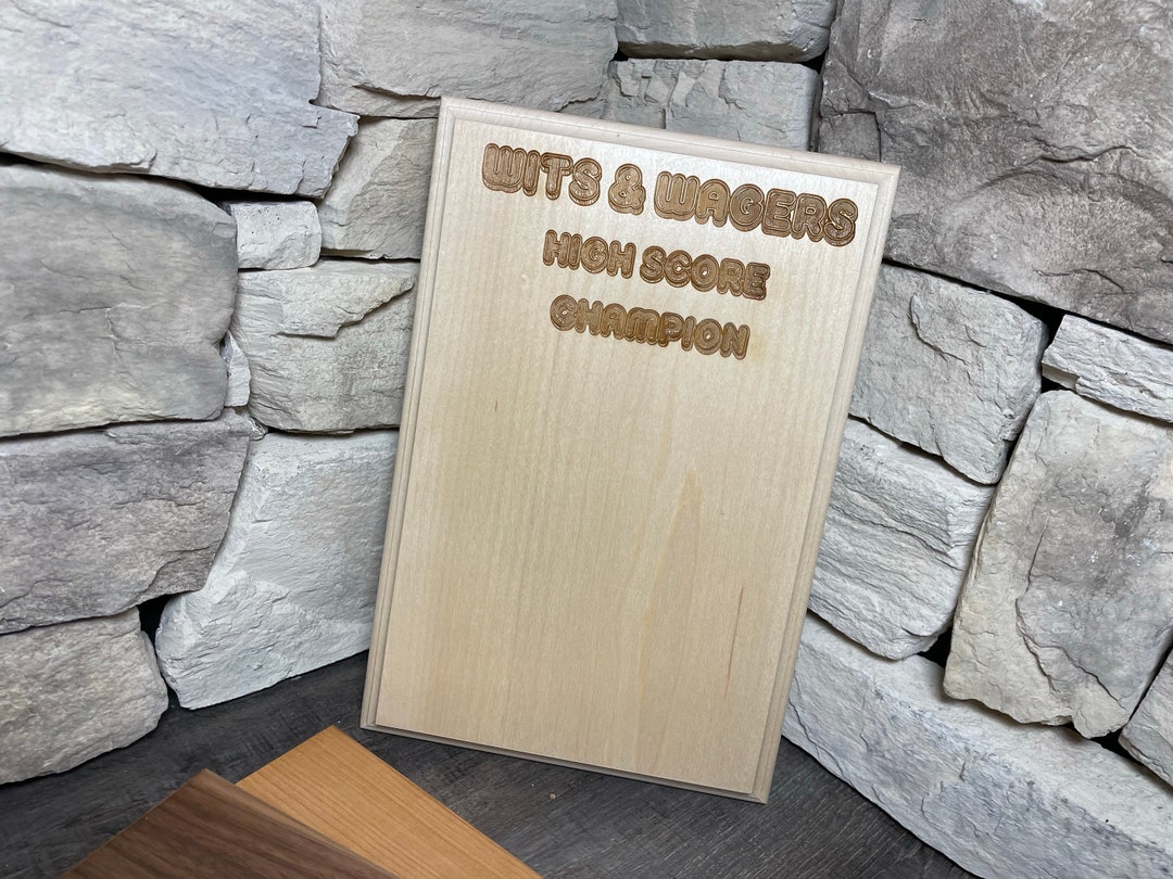 Custom Engraved Maple Plaque Personalized Gift or Award - Etsy