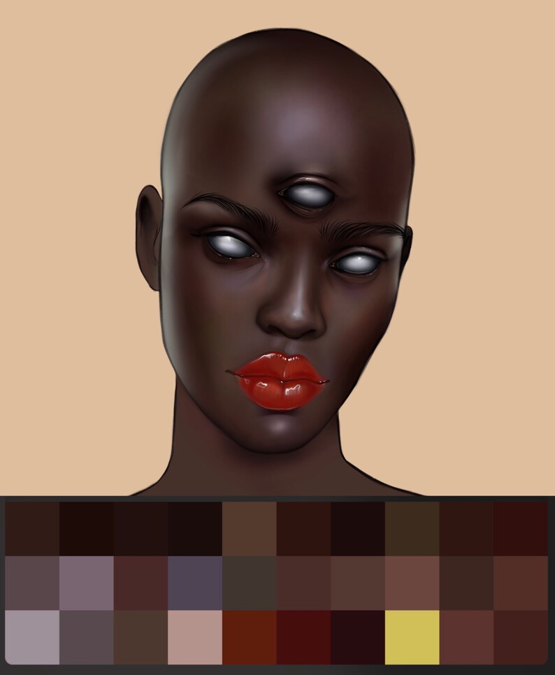 skin-texture-brush-set-for-procreate-2-pallets-for-skin-etsy