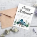 Happy Retirement Card, Watercolor Mountain Adventure Printable ...