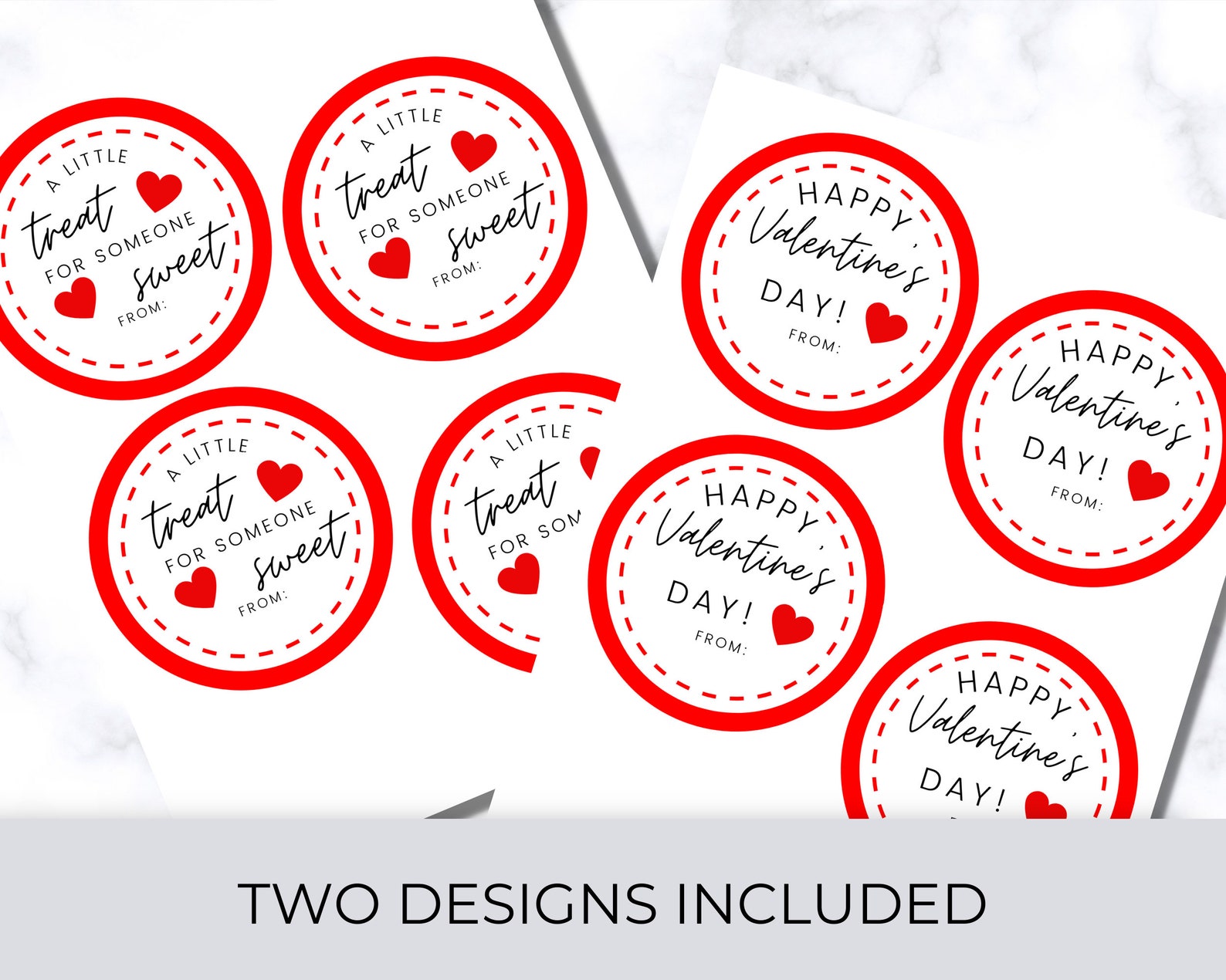 Valentine's Gift Tags, Printable Gift Tags, Round Valentines Labels ...