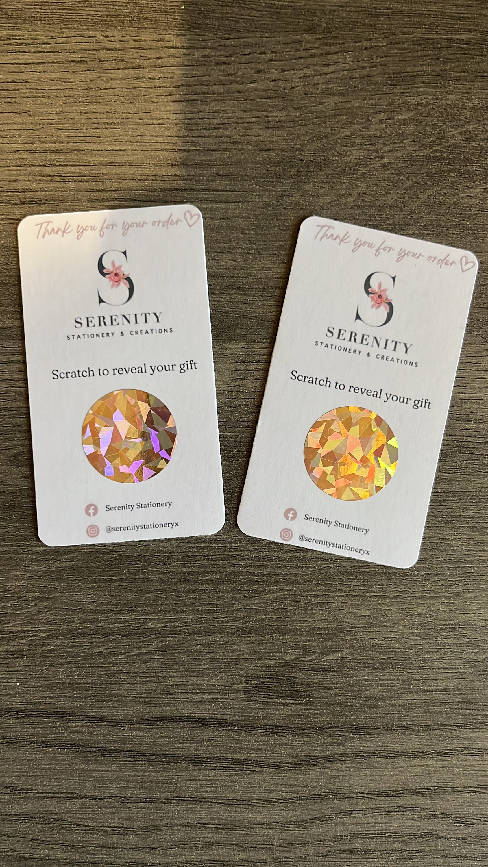 Business Scratch Cards Personalised Scratch Cards Scratch - Etsy