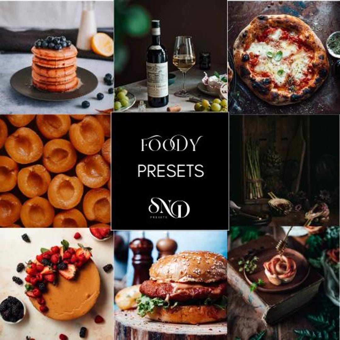 Professional Food Lightroom Preset Pack (desktop + Mobile) for ...