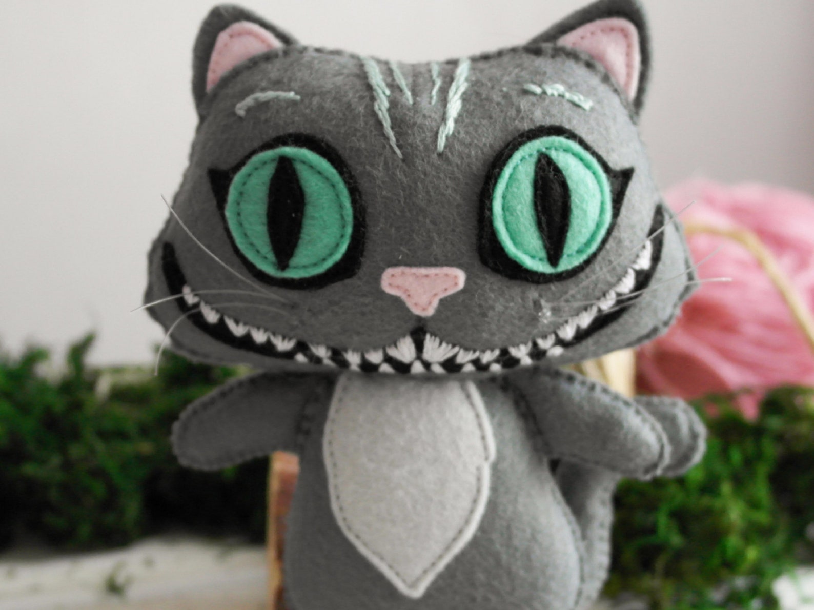 PDF Cheshire Cat Doll Pattern / Felt Cat Sewing Pattern / - Etsy
