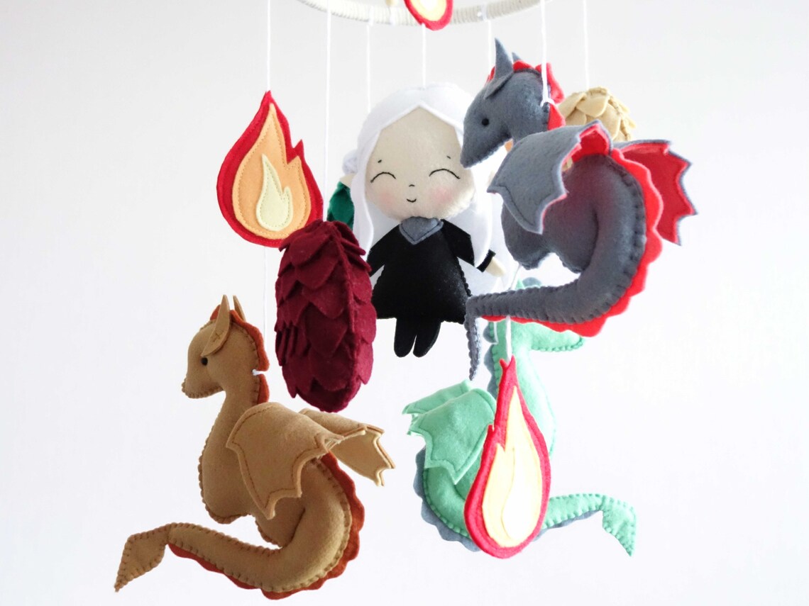 PDF Mother of Dragons Baby Mobile Pattern / Daenerys Targaryen - Etsy