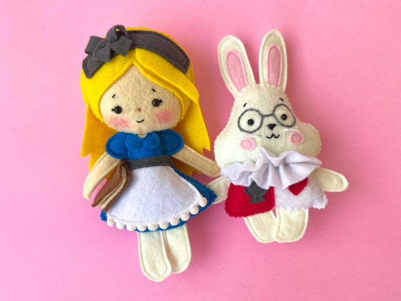White Rabbit and Alice PDF Set Pattern / Fairytale Pattern / - Etsy