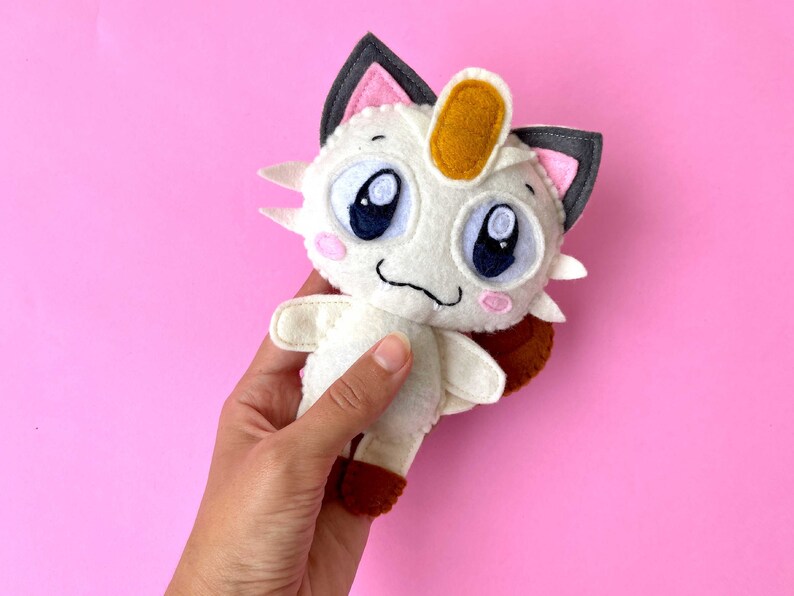 PDF Meowth Toy Pattern / Felt Easy Sewing Pattern / Pokemon - Etsy