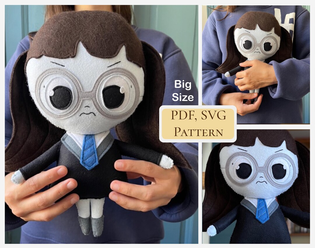 PDF Myrtle Student Witch Toy Pattern / Sad Ghost Felt Pattern Pdf ...