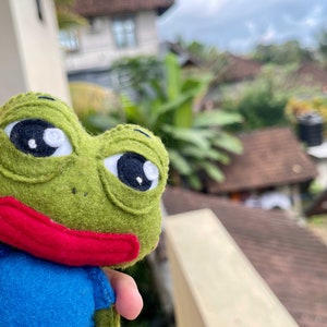 PDF Pepe the Frog Doll Pattern / Felt Easy Sewing Pattern / Animal Soft ...