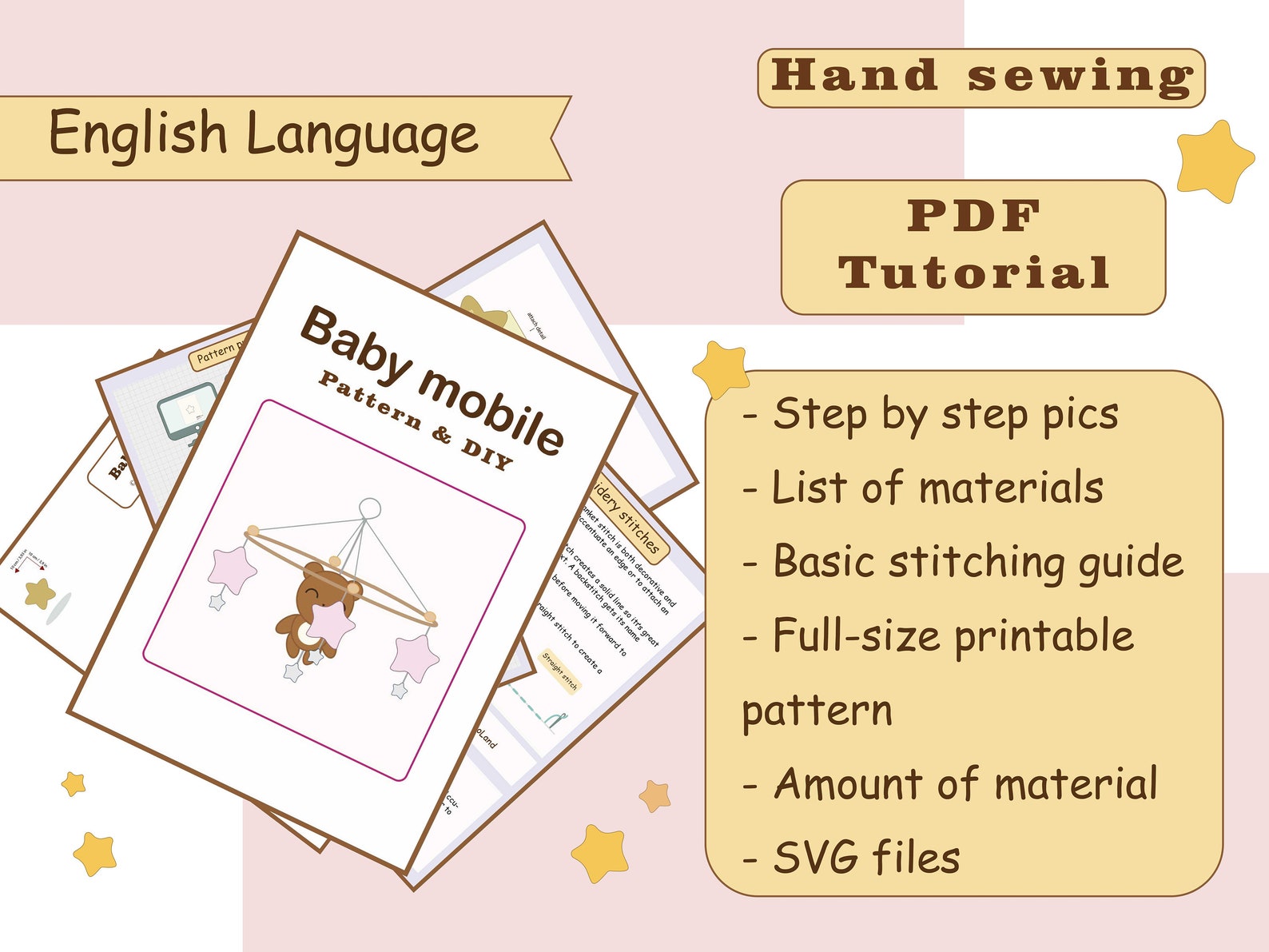 Pennywise Baby Mobile Pdf Pattern / Clown Doll Pdf Pattern / - Etsy