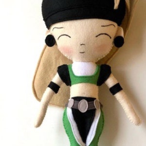 PDF Sonya Blade Toy Pattern / Felt Pattern Pdf / Mortal Kombat Decor ...
