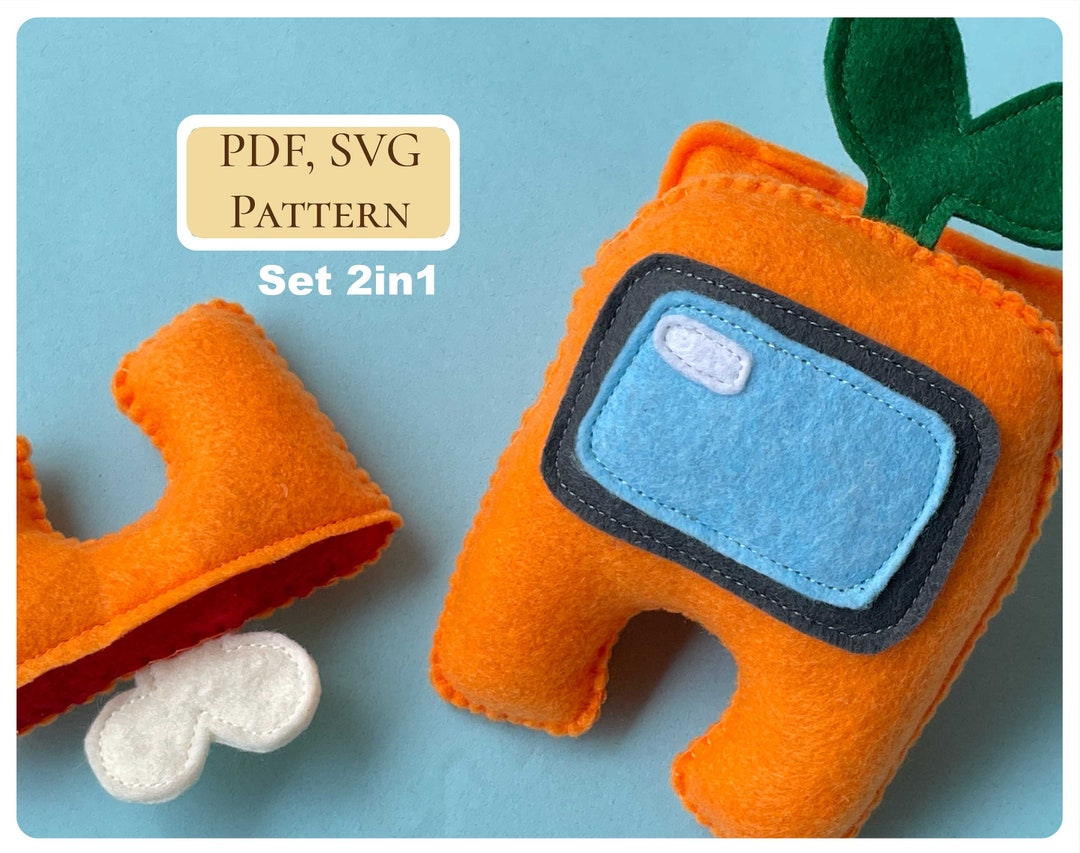 PDF Among Us Toy Pattern Set 2 in 1 / Felt Easy Sewing Pattern / Soft ...