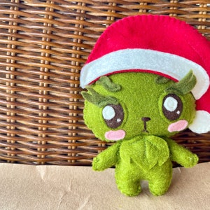 Christmas Set 2 in 1 PDF Pattern Felt Santa Claus Grinch / Felt Sewing ...