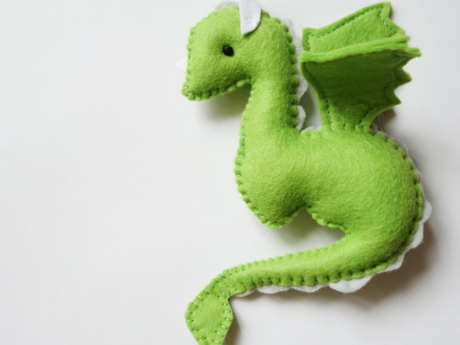 PDF Dragon Felt Pattern / Green Dragon Felt Easy Sewing - Etsy