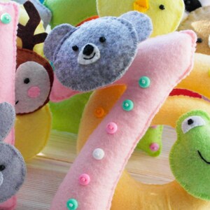 PDF Felt Numbers Toy Pattern / Animal Felt Pattern Pdf / Learning ...