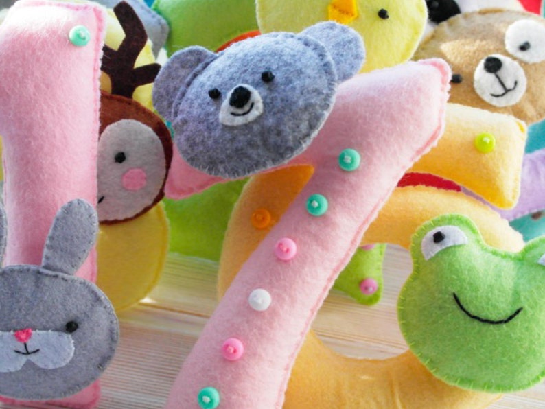 PDF Felt Numbers Toy Pattern / Animal Felt Pattern Pdf / - Etsy