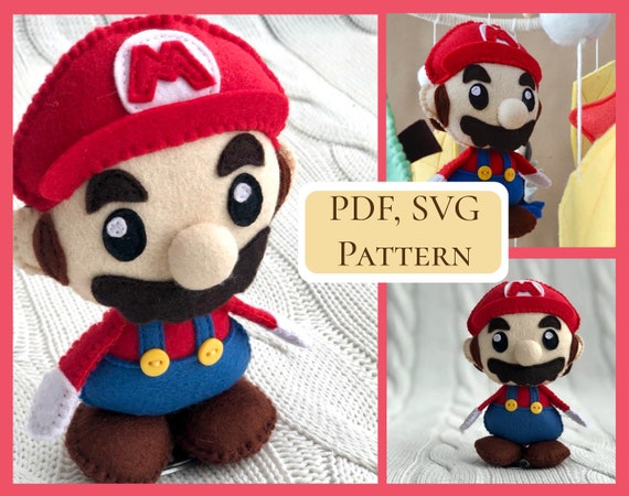 PDF Mario Doll Pattern / Felt Easy Sewing Pattern / Mario - Etsy