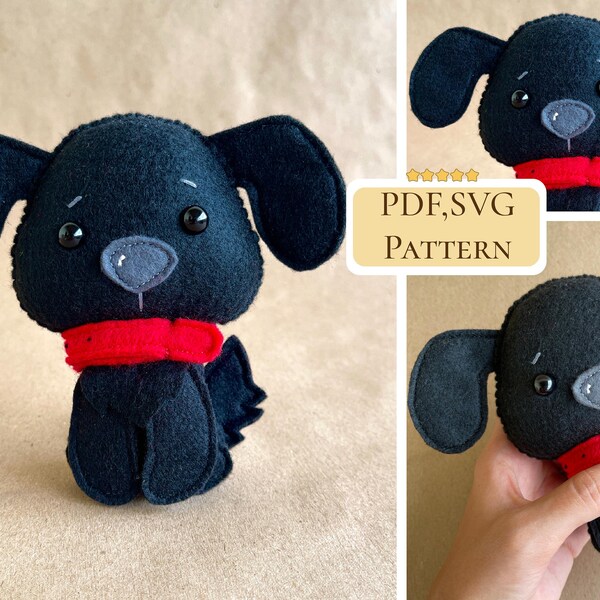 Felt Dog Pattern - Etsy