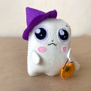 PDF Ghost Felt Sewing Pattern / Halloween Soft Felt Toy Pattern / Cute ...