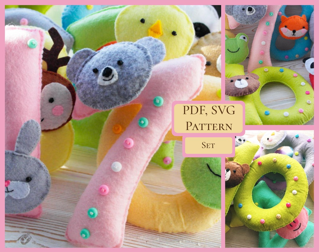 PDF Felt Numbers Toy Pattern / Animal Felt Pattern Pdf / Learning ...