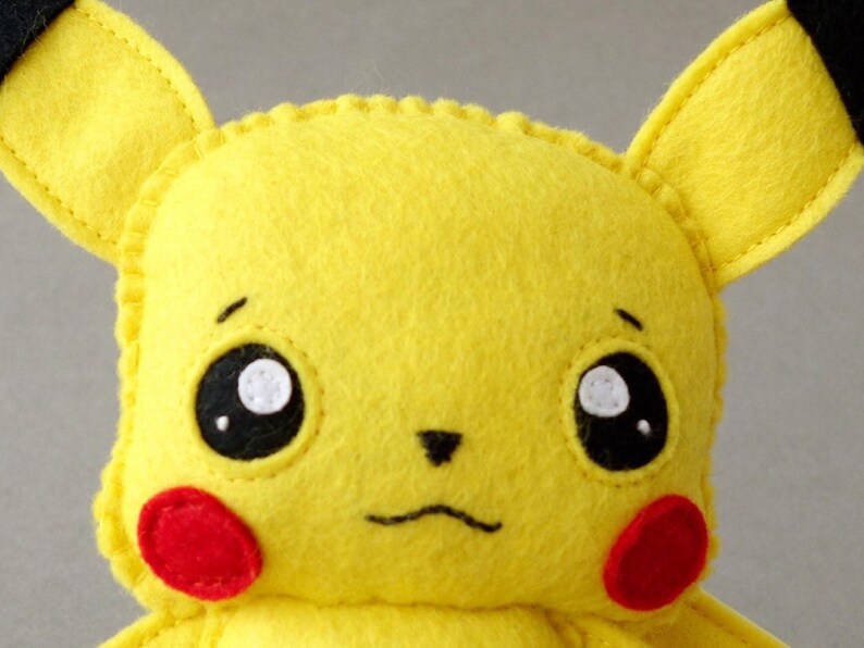 PDF Pikachu Doll Pattern / Felt Easy Sewing Pattern / Pokemon - Etsy