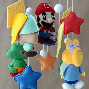 PDF Paper Mario Baby Mobile / Koopa Paratroopa, Yoshi, Goombella ...