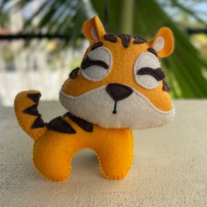 Tiger Felt Pattern / Felt Tiger Sewing Pattern / Safari Animal PDF ...