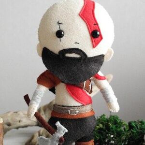 PDF Kratos Doll Pattern / Felt Easy Sewing Pattern / God of War Soft ...