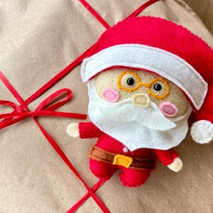 Christmas PDF Pattern Felt Santa Claus / Felt Santa Sewing - Etsy