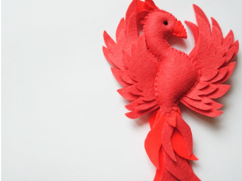 PDF Phoenix Doll Pattern / Bird Felt Easy Sewing Pattern / - Etsy