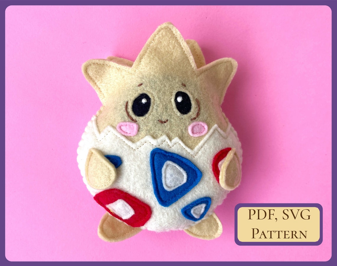 PDF Togepi Toy Pattern / Felt Easy Sewing Pattern / Pokemon - Etsy