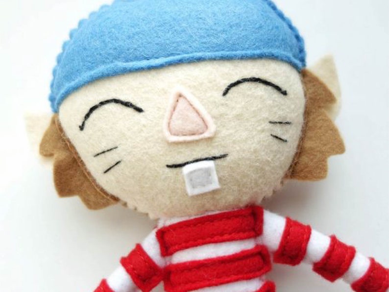 PDF Niko Doll Pattern / Pirate Felt Toy Sewing Pattern / Zelda - Etsy