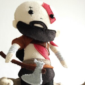 PDF Kratos Doll Pattern / Felt Easy Sewing Pattern / God of War Soft ...