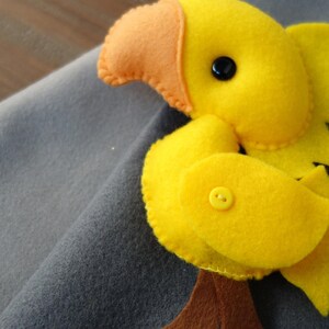 PDF Chocobo Doll Pattern / Riding Bird Felt Easy Sewing Pattern / Chick ...