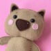 Wombat PDF Felt Toy Pattern / Felt Easy Sewing Doll Pattern / Cute ...
