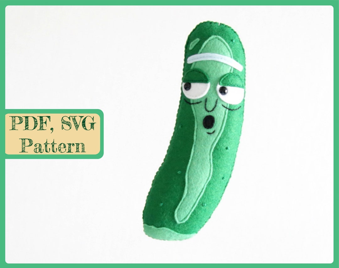 PDF Pickle Rick Doll Pattern / Felt Easy Sewing Pattern / DIY Toy Felt ...