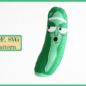 PDF Pickle Rick Doll Pattern / Felt Easy Sewing Pattern / DIY Toy Felt ...