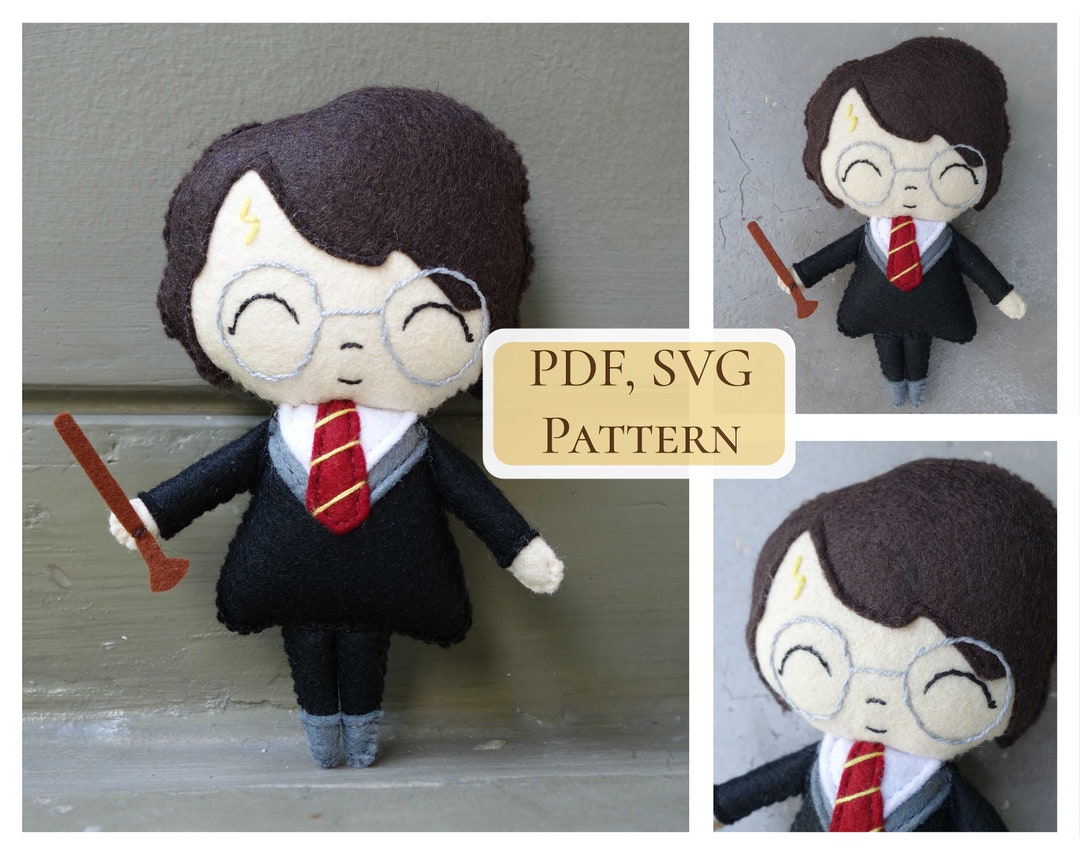 The Wizard Felt Pattern / Wizard Boy / Felt Pattern / Magician Ornament ...