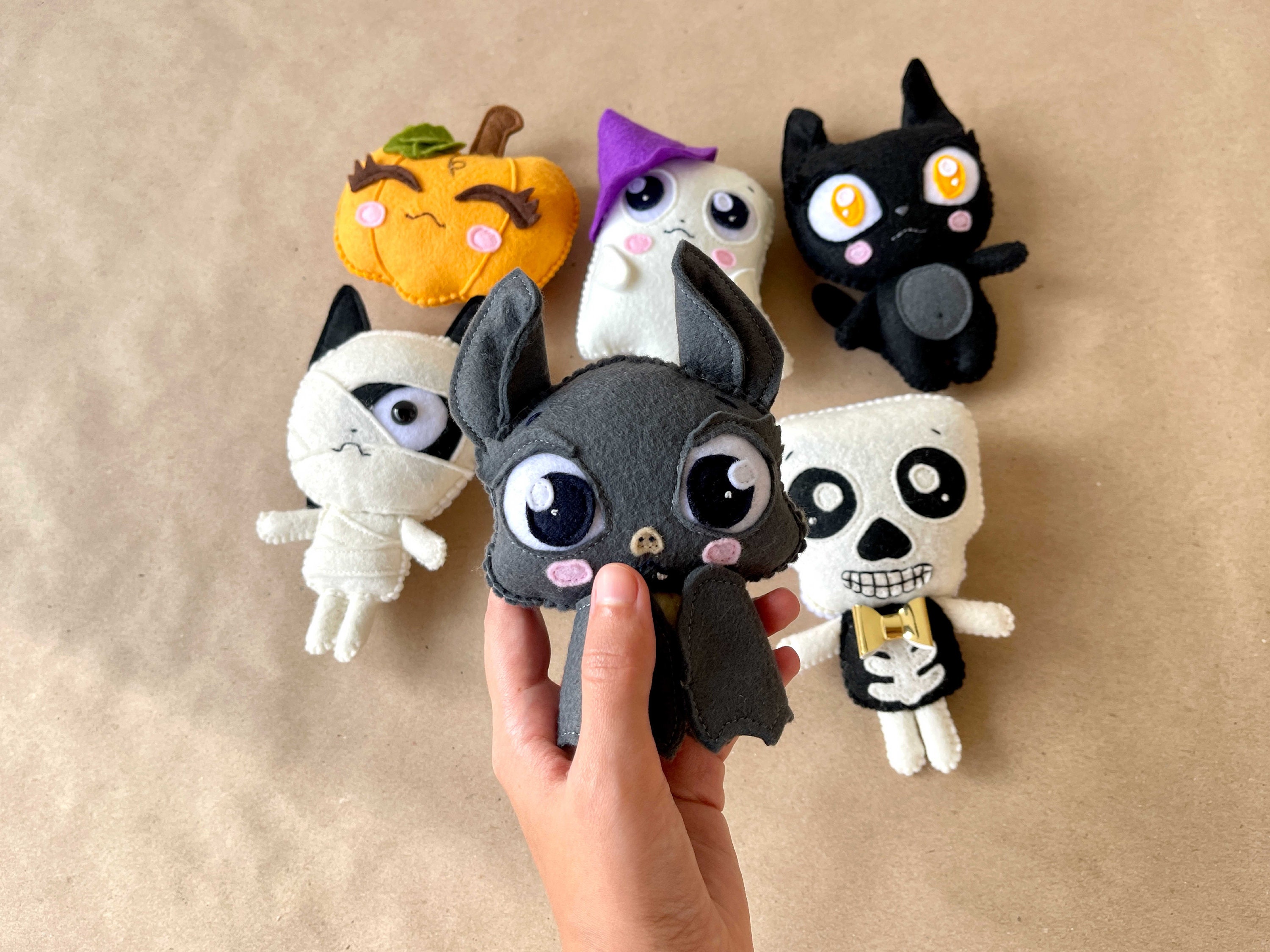PDF Set 6 of Halloween Felt Pattern / Halloween Soft Felt - Etsy