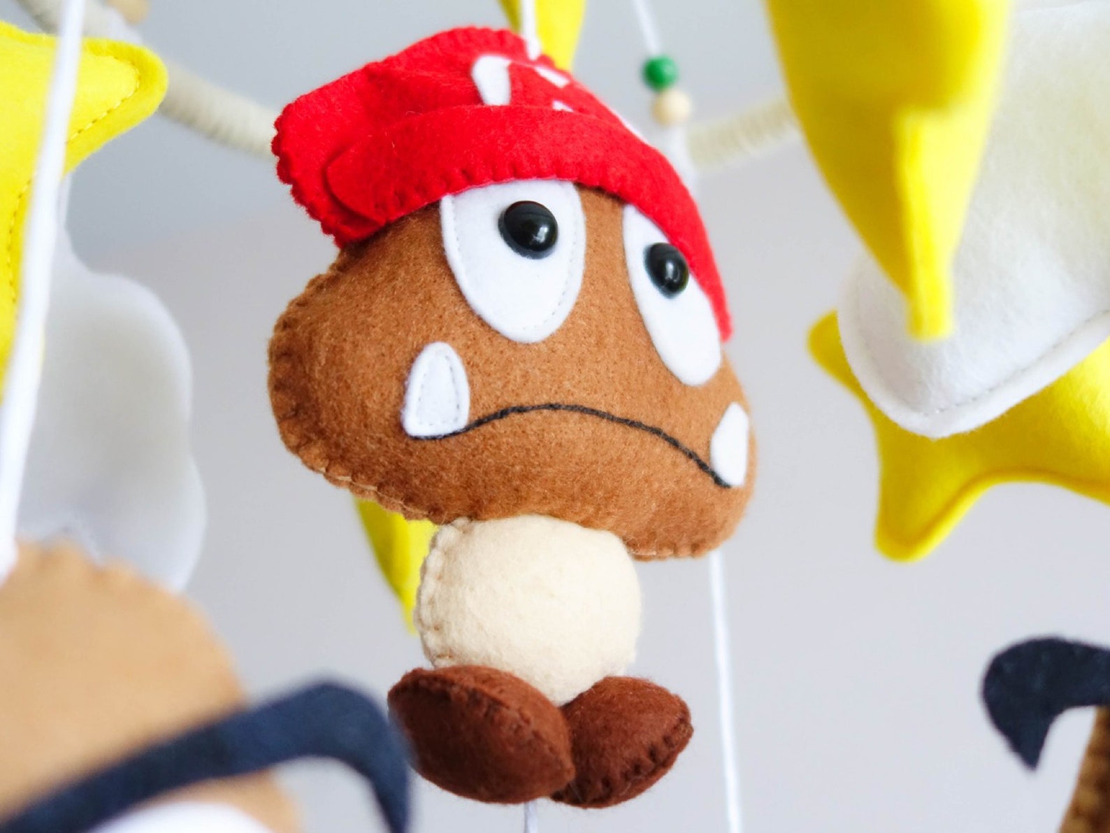 PDF Goomba Baby Mobile / Mushroom Felt Easy Sewing Pattern / - Etsy