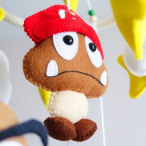 PDF Goomba Baby Mobile / Mushroom Felt Easy Sewing Pattern / Mario ...