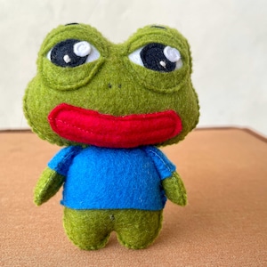 PDF Pepe the Frog Doll Pattern / Felt Easy Sewing Pattern / Animal Soft ...