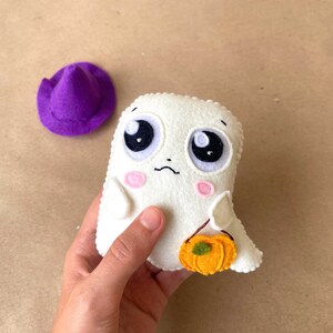 PDF Ghost Felt Sewing Pattern / Halloween Soft Felt Toy Pattern / Cute ...