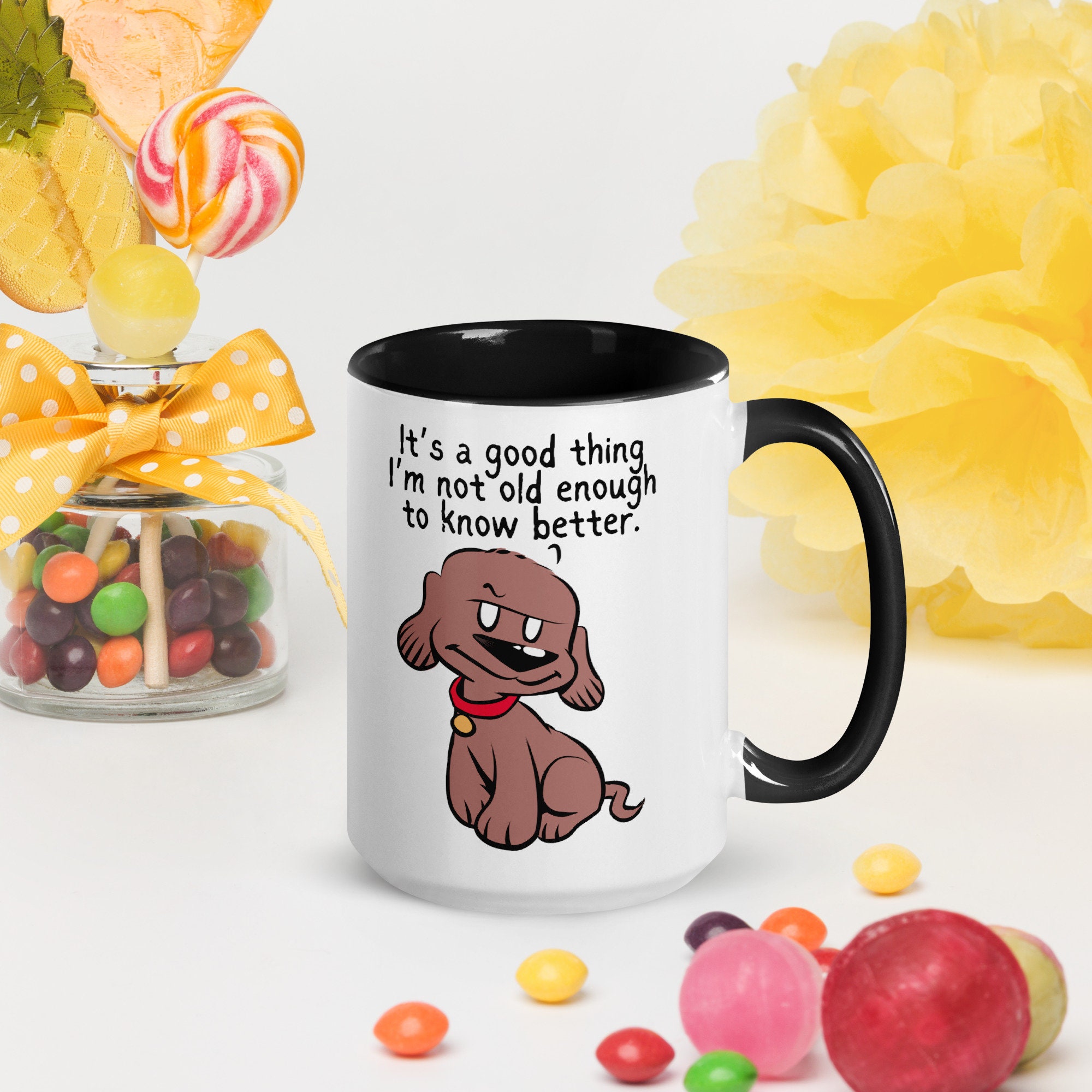 Cute Sophie Dog Mug - Funny Cartoon Coffee Cup - Dog Lover's Gift ...