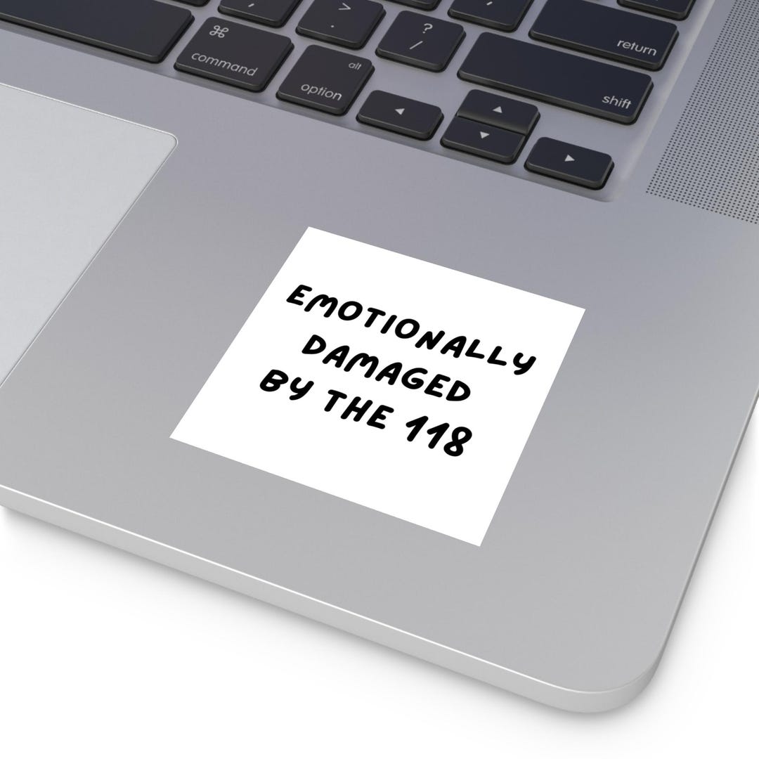 Emotional Damage Square Stickers | Fun Gift for Friends, Vinyl Decal ...