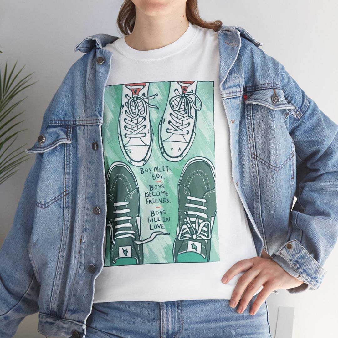 Heartstopper Shoes Unisex Heavy Cotton Tee, Graphic Tee for Friends ...