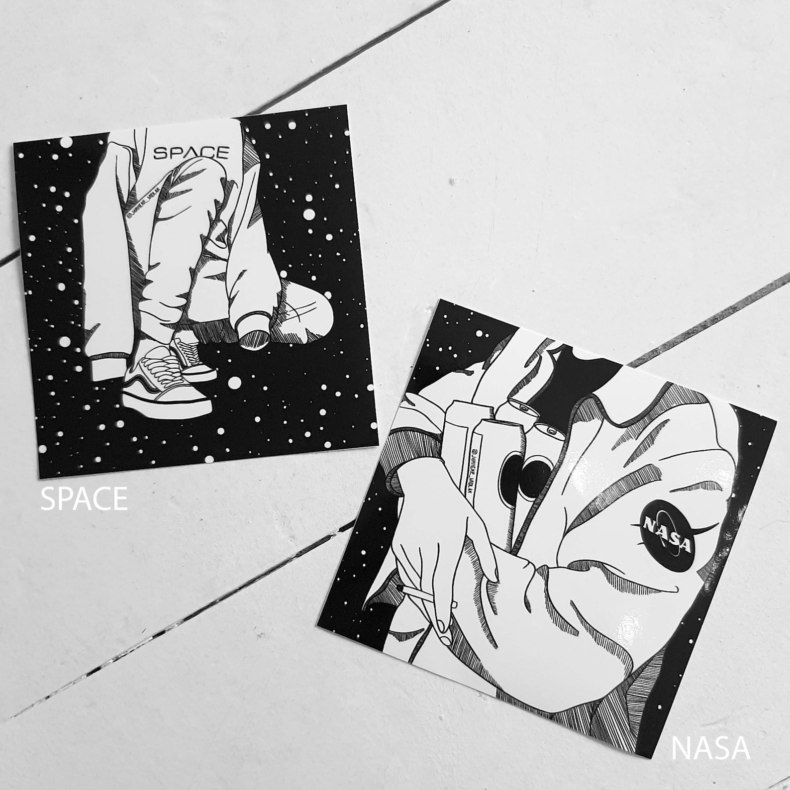 Space Collection Vinyl Stikcers waterproof - Etsy