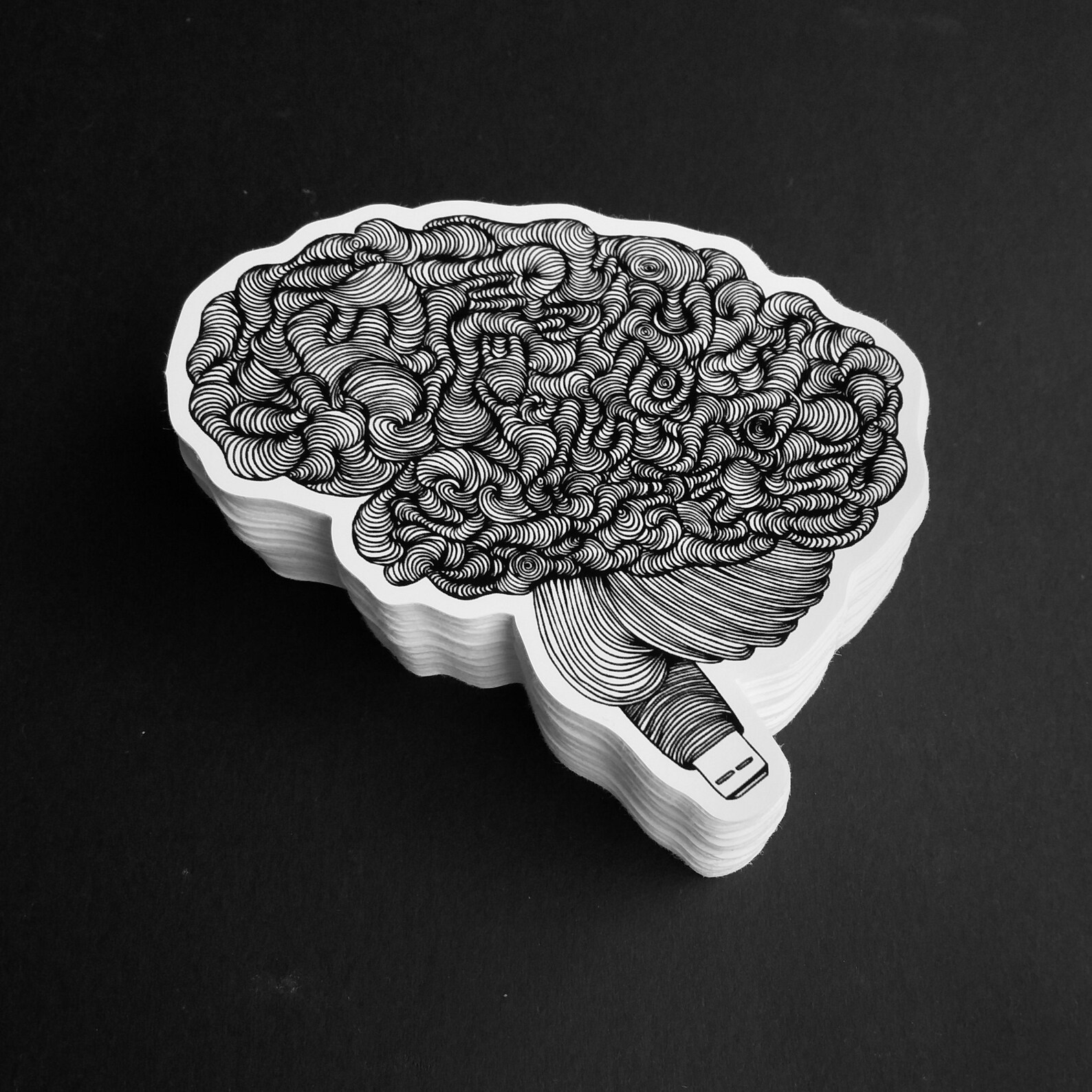 Brains Vinyl Sticker (waterproof) - Etsy